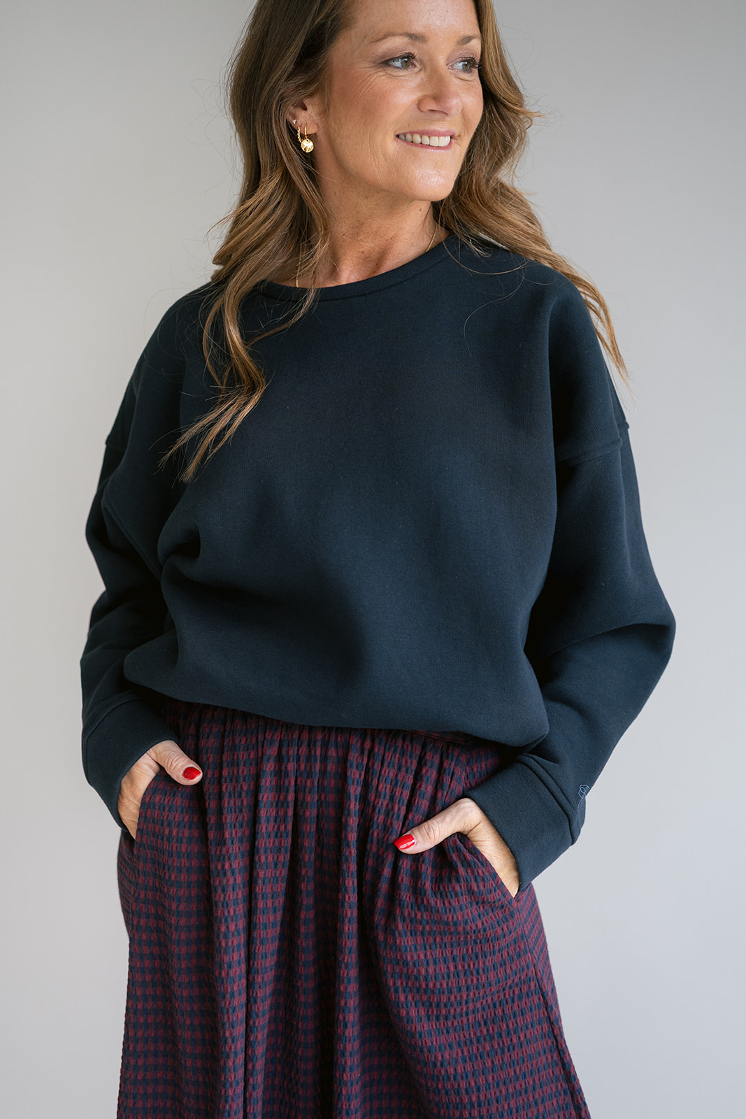 Alba Sweater Navy Uni - Held Antwerp